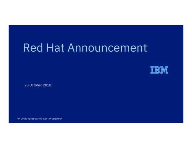 Ibm Redhat Creating The Worlds Leading Hybrid Cloud Provider Pdf