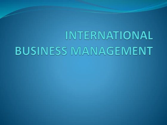 Chapter 11 International Trade.pptx | Business | Business and Finance
