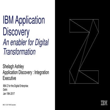Ibm Z Application Discovery Enables Digital Transformation Ppt