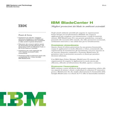 Ibm blade center | PDF