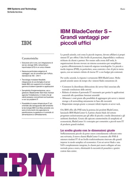 Ibm blade center | PDF