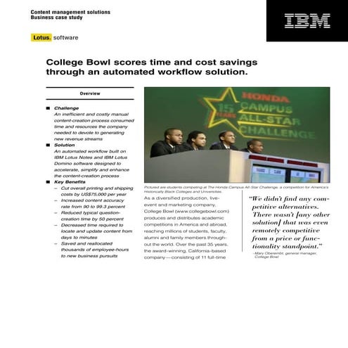 NCAA Case Study | PDF