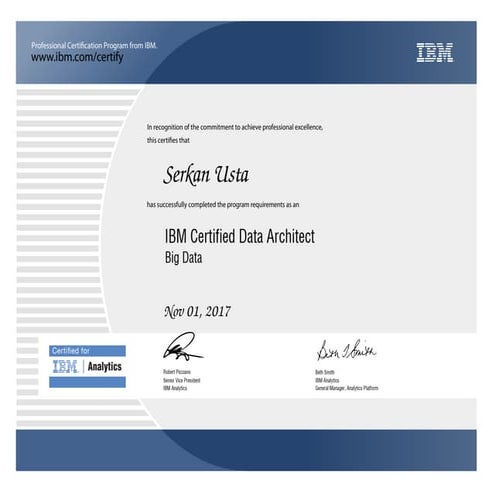IBM Certified Big Data Architect | PPT