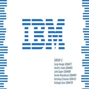 Organizational Structure of IBM | PPTX
