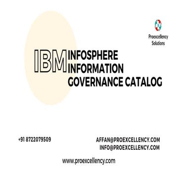 IBM InfoSphere Information Governance Catalog online training by real ...