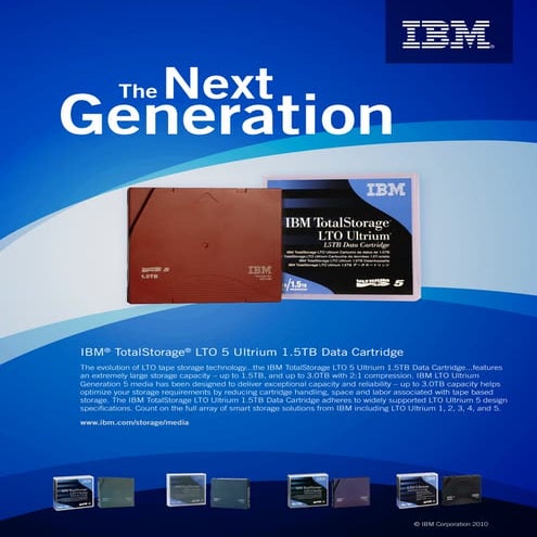 IBM LTO5 Product Ad | PDF