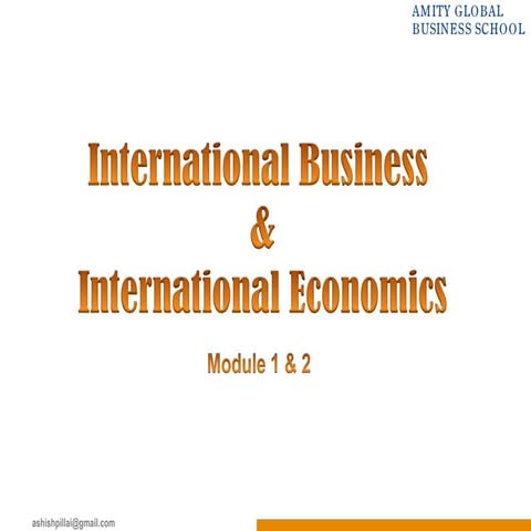 International Business (Mod 1 & 2) | PPT