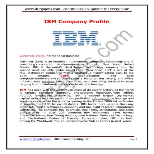 Ibm placement papers | PDF