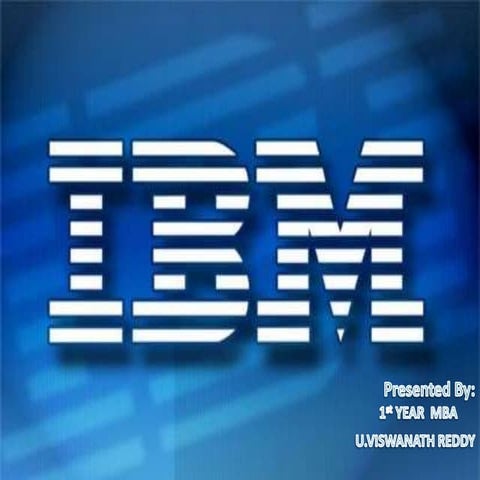 Ibm presentation from accord business school student | PPTX