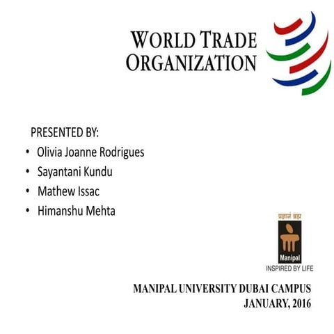 The world trade organization (wto) | PPTX