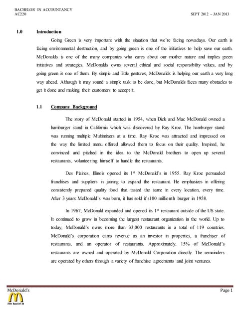 Mcdonald case-study & analysis | PPT