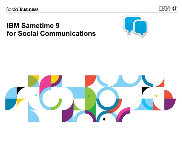 Ibm Sametime 9 For Social Communications Pdf