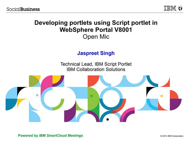 Ibm Developing Portlets Using Script Portlet In Wp 8001 Ppt