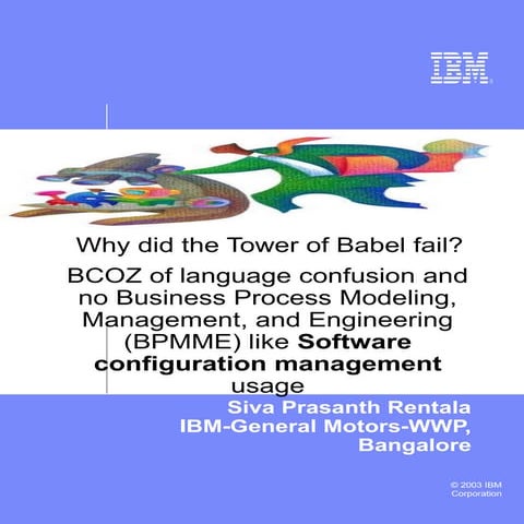 Ibm software configuration management 24-6-2010 | PPT