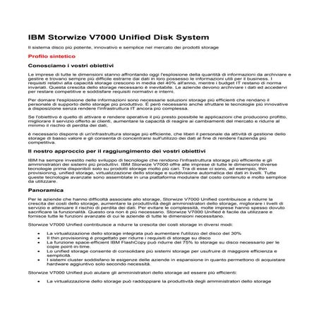 Ibm storwize v7000 unified disk system | PDF