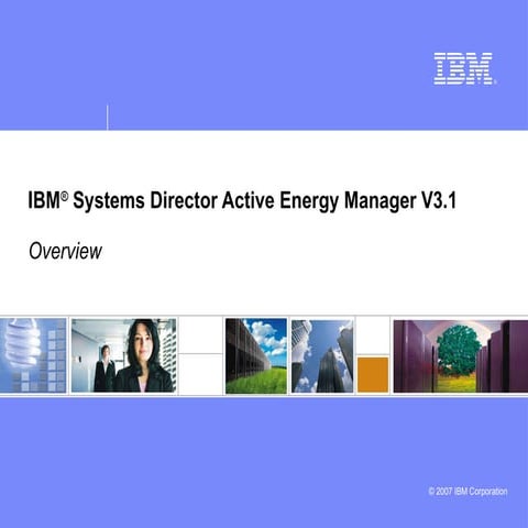 Ibm systems director active energy manager121207 overview | PPT