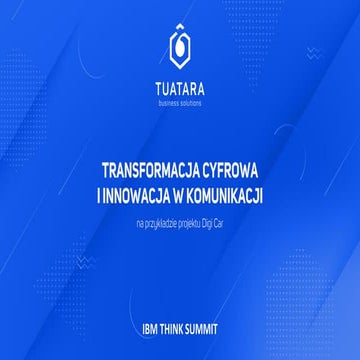 Transformacja cyfrowa na przykładzie Digi Car | PPT