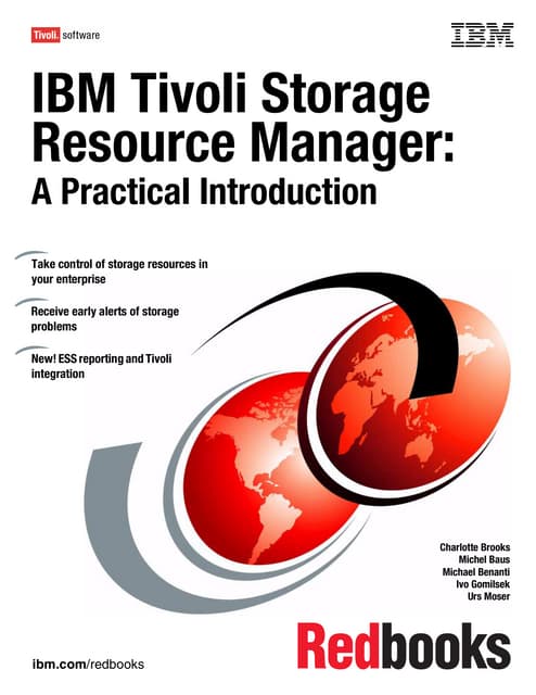 Ibm Tivoli Storage Resource Manager A Practical Introduction Sg246886 Pdf