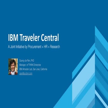 IBM Traveler Central: Overview | PDF | Business Travel | Travel Type