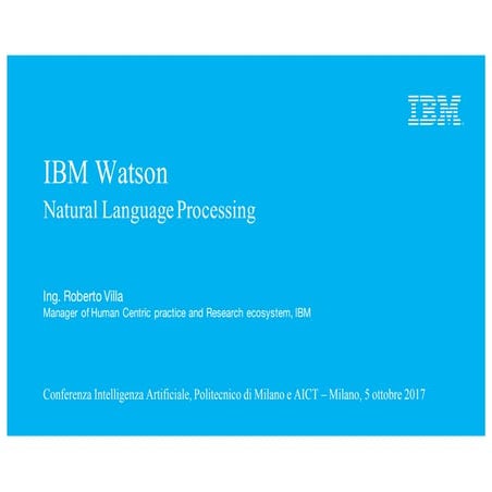 Ibm Watson And Natural Language Processing Ppt 