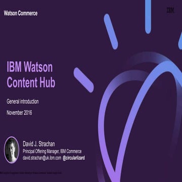 Ibm Watson Content Hub Customer Deck Ppt