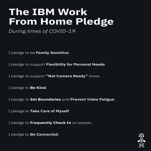 The IBM Work From Home Pledge | PDF | Remote Working | Careers