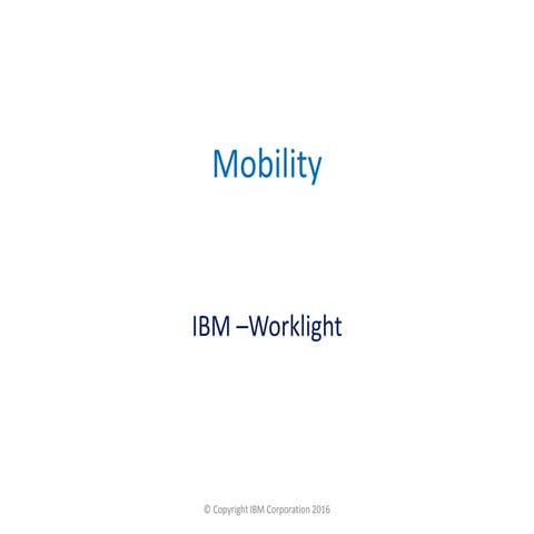 Ibm worklight | PPT