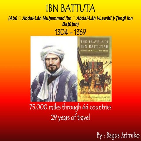 Ibn battuta presentation | PPTX