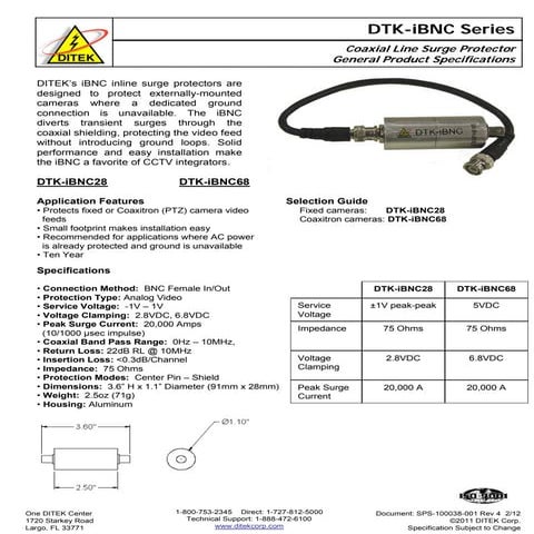 Ditek 2LVLPF Data Sheet | PDF