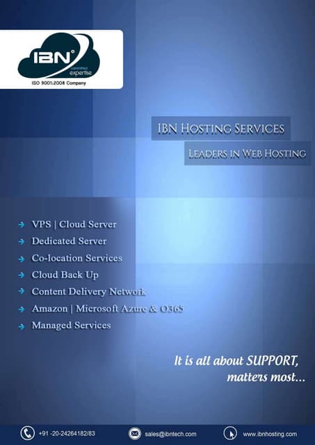 Ibn dedicated hosting brochure | PDF