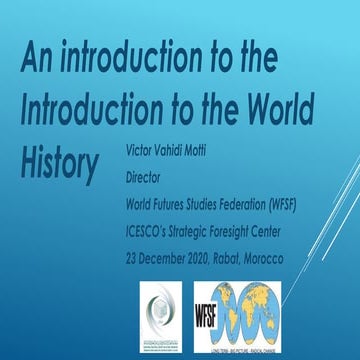 An introduction to the Introduction to the World History | PPT
