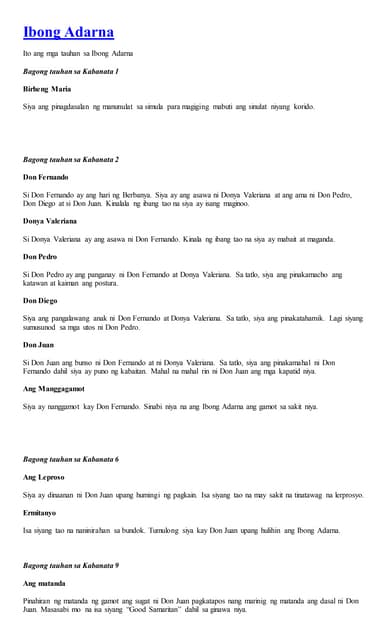 IBONG ADARNA (BUOD) | DOCX