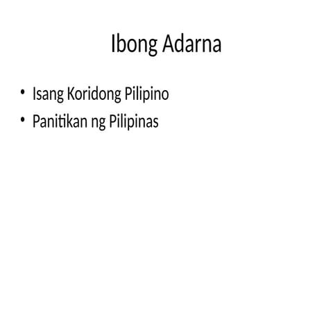 Ibong_Adarna_Presentation.pptx.......... | PPTX