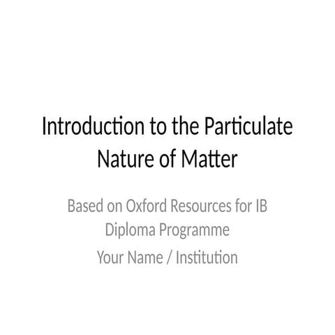 IB Particulate Nature Matter about .pptx