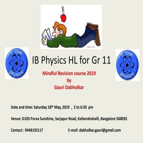 IB Physics masterclass for 11 | PPTX