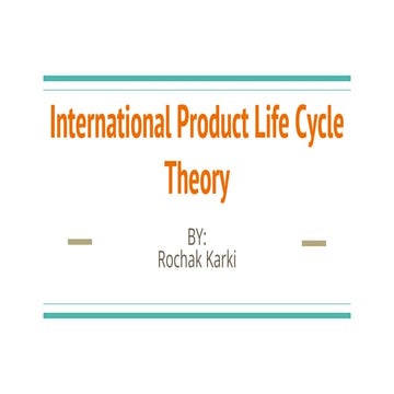 Product Life Cycle Theory| International Business.pptx