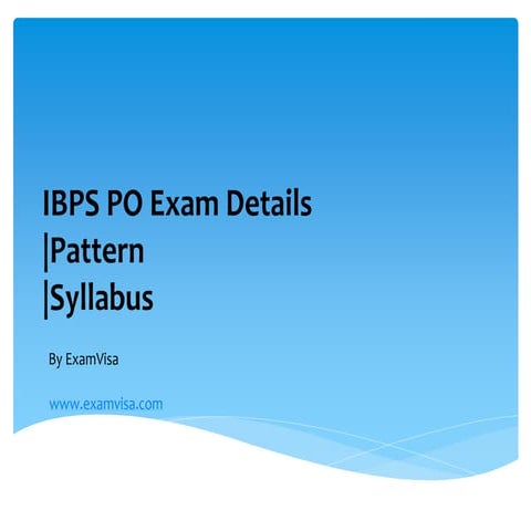 Ibps po exam details | PPTX