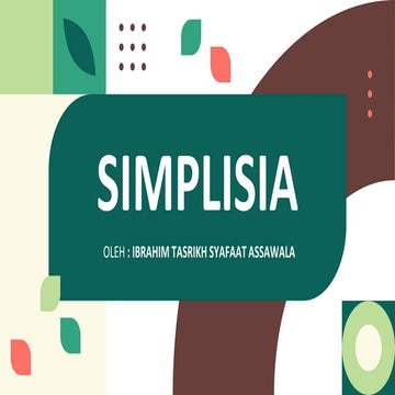1-2. SIMPLISIA. Definisi, tata nama simplisia | PDF