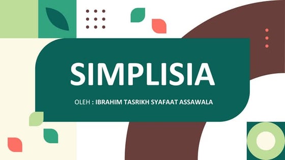1-2. SIMPLISIA. Definisi, tata nama simplisia | PDF