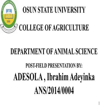 Phenotypic Characterization and Weight Estimation of West African Dwarf ...
