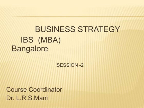 Strategic Management MBA AIB (2016) | PDF