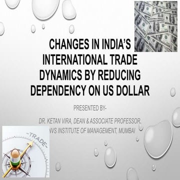 Changes in India's International Trade Dynamics by Reducing Dependency ...