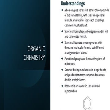 IB SL Organic Chemistry. Complelet Chapter | PPTX