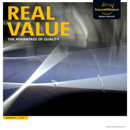 SolarWorld Real Value | PDF