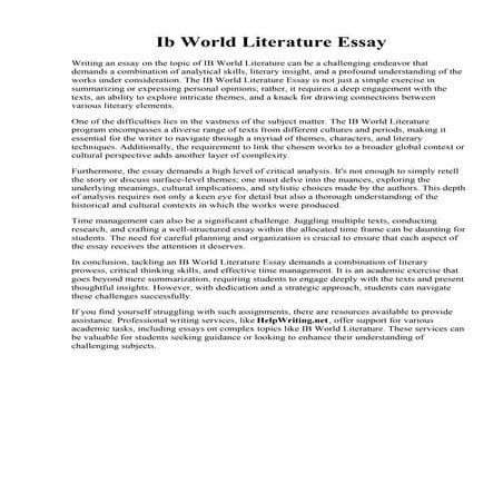 Ib World Literature Essay.pdf