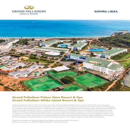 Grand Palladium Ibiza Resort & Spa Factsheet (ES) | PDF