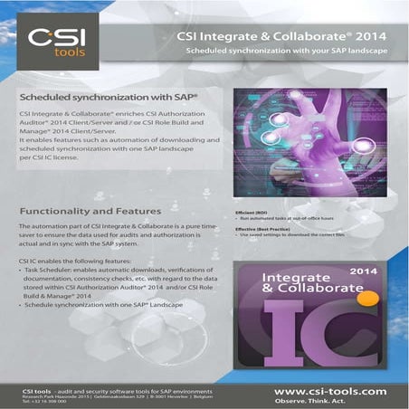 CSI Role Build & Manage 2014 | PDF