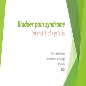 Interstitial cystitis | PPTX