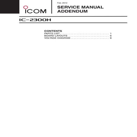 Ic 2300 h-sm | PDF