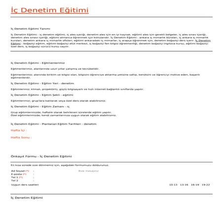 Ic denetim-egitimi | PDF